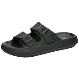 Badesandale Lico "Badesandale Hawaii", Herren, Gr. 45, schwarz, Gummi, Schuhe Badesandale