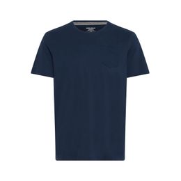 Rundhalsshirt Blend "Rundhalsshirt BHJAGO", Herren, Gr. XL, blau (marineblaus), Obermaterial: 100% Baumwolle CO., Shirts Rundhalsshirt