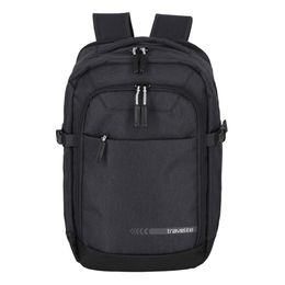 Laptoprucksack Travelite "KICK OFF Cabin Rucksack", Gr. B/H/T: 25cm x 40cm x 20cm, grau (anthrazit), Polyester, unifarben, Basic, Rucks&auml;cke Laptoprucksack, Reiserucksack Freizeitrucksack Kabinengep&auml;ck Arbeitsrucksack