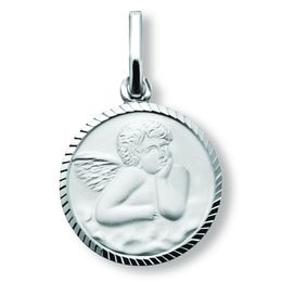 Kettenanh&auml;nger ONE ELEMENT "Schutzengel Anh&auml;nger aus 925 Silber &Oslash; 12,5 mm", silber, Schmuckanh&auml;nger, Damen, Silber 925 (Sterlingsilber), Kettenanh&auml;nger, Religion