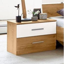 Nachtkommode wimex "Katrin", wei&szlig; (plankeneichefarben, wei&szlig;), B:52cm H:40cm T:38cm, Sideboards, Nachtkommode