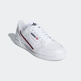 Sneaker adidas originals "CONTINENTAL 80", Herren, Gr. 38, bunt (cloud wei&szlig;, scarlet, collegiate navy), Leder, Synthetik, Schuhe Sneaker