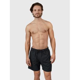 Badeshorts Brunotti, Herren, Gr. XXL, N-Gr, schwarz, Obermaterial: 100% Polyester, Badehosen Badeshorts, mit seitlichen Mesh-Eingriffstaschen, mit Mesh-Innenhose