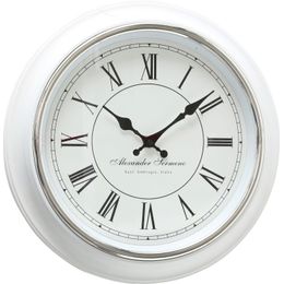 Wanduhr Home Affaire "Yella", wei&szlig;, Wanduhren, Wanduhr, rund, &Oslash; 40 cm, r&ouml;mische Ziffern