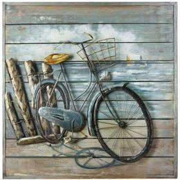 Metallbild GILDE GALLERY "Kunstobjekt Enjoy The Ride", bunt (farbe bild(er): bunt), B:80cm H:80cm T:6,5cm, Metall, Bilder, Metallbild