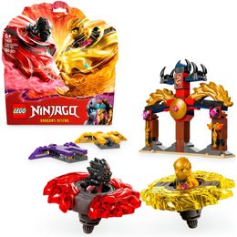 Konstruktionsspielsteine Lego "Drachen-Spinjitzu Battle Pack (71826), Lego Ninjago", bunt, Spielbausteine, Kinder, Kunststoff, Konstruktionsspielsteine, Made in Europe