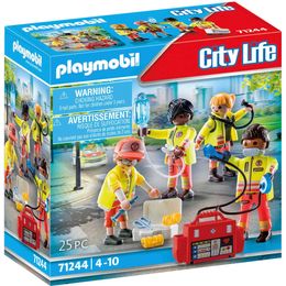 Konstruktions-Spielset Playmobil "Rettungsteam (71244), My City Life", bunt, Spielbausteine, Kinder, Kunststoff, Konstruktions-Spielset, Made in Europe