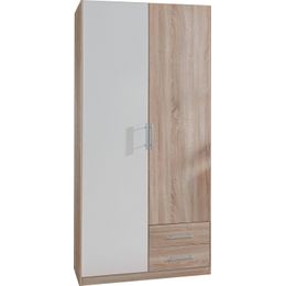 Kleiderschrank wimex "Cliff klassischer Multifunktionsschrank mit Schubladen", wei&szlig; (struktureichefarben hell, wei&szlig;), B:90cm H:198cm T:58cm, Schr&auml;nke, Kleiderschrank, Schlafzimmerschrank Bestseller Otto&acute;s Choice Schrank Garderobe