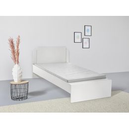 Einzelbett Demeyere Group "Life", wei&szlig; (mattwei&szlig;, mattwei&szlig;), B:94,5cm H:87,7cm L:204,1cm, Betten, Einzelbett, optional mit Schublade f&uuml;r 2.Schlafplatz,stilvolles Design