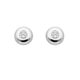 Adelia&acute;s Paar Ohrstecker ADELIA&acute;S "925 Silber Ohrringe Ohrstecker mit Zirkonia &Oslash; 4,4 mm", silber, Ohrringe, Damen, Silber 925 (Sterlingsilber), Paar Ohrstecker