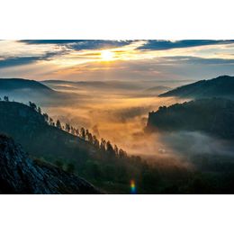 Fototapete papermoon "Landschaft", bunt, B:2m L:1,49m, Vlies, Tapeten, Fototapete