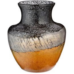 Tischvase CASABLANCA BY GILDE "Honduras, Dekovase", braun (braun, schwarz), H:20,5cm &Oslash;:16cm, Glas, Vasen, Tischvase, Vase aus durchgef&auml;rbtem Glas, H&ouml;he ca. 20,5 cm