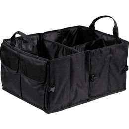 Aufbewahrungstasche Hama "Auto Kofferraumtasche/Organizer, gro&szlig; faltbar, 53 x 38,5 x 27 cm", schwarz, B:30,5cm H:5,5cm T:41cm, Polyester, Taschen, Aufbewahrungstasche, Auto Kofferraumtasche/Kofferraum Organizer, faltbar, 53x38,5x27 cm