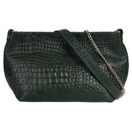 Umh&auml;ngetasche Samantha Look, Damen, Gr. B/H/T: 24cm x 17cm x 11cm onesize, gr&uuml;n, Leder, Reptilienpr&auml;gung, Taschen Umh&auml;ngetasche, echt Leder, Made in Italy