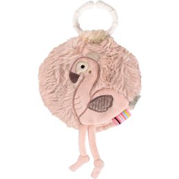 babyFEHN Greifspielzeug FEHN "Lazy, Crazy & Pink, Stoffbuch Flamingo", rosa (rose), Greifspielzeug, BabyB:13cm H:2,3cm L:14cm, Nicki, Pl&uuml;sch, Softvelour, Greifspielzeug, B:13cm H:2,3cm L:14cm