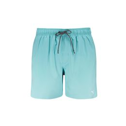 Badeshorts Puma "Puma SWIM MEN MID SHORTS 1P", Herren, Gr. XXL, N-Gr, gr&uuml;n (mint), Web, Obermaterial: 100% Polyester, Badehosen Badeshorts, High-Tech Rei&szlig;verschluss an der Ges&auml;&szlig;tasche, Seitentaschen