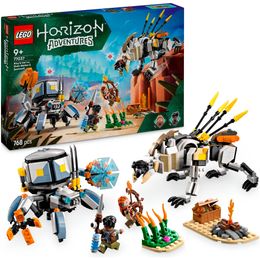 Konstruktionsspielsteine Lego "Aloy und Varl vs. Panzerwanderer und S&auml;gezahn (77037), Lego Horizon", bunt, Spielbausteine, Kinder, Kunststoff, Konstruktionsspielsteine, Made in Europe