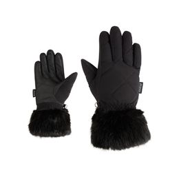 Skihandschuhe Ziener "LILION-Z glove junior", Damen, Gr. 3,5, schwarz, Obermaterial: 100% Polyester; Innenseite: 100% Polyester; Futter: 100% Polyester; Wattierung: 100% Polyester, Handschuhe Skihandschuhe