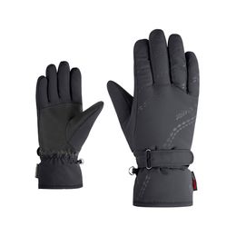 Skihandschuhe Ziener "KEVA-Z PR glove lady", Damen, Gr. 6,5, schwarz, Obermaterial: 100% Polyester; Innenseite: 100% Polyester; Futter: 100% Polyester; Wattierung: 100% Polyester, Handschuhe Skihandschuhe