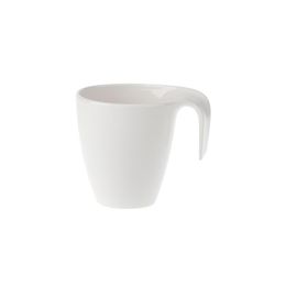 Villeroy & Boch Becher VILLEROY & BOCH "Kaffeebecher Flow 280 ml wei&szlig;", wei&szlig;, Porzellan, Trinkgef&auml;&szlig;e, Becher
