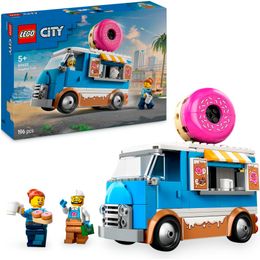 Konstruktionsspielsteine Lego "Donut Truck (60452), Lego City", bunt, Spielbausteine, Kinder, Kunststoff, Konstruktionsspielsteine, Made in Europe