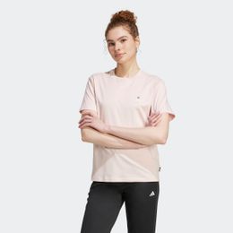 T-Shirt adidas Sportswear "W CAT T3", Damen, Gr. XL, sandy pink, Obermaterial: 100% Baumwolle, Rundhals, Shirts T-Shirt, Kurzarmdesign, bequemer Rundhalsausschnitt, aus Baumwolle