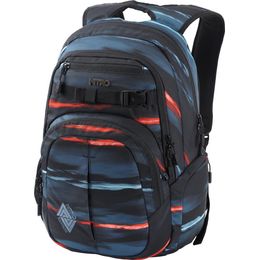 Schulrucksack Nitro "Chase", M&auml;dchen, Gr. B/H/T: 37cm x 51cm x 23cm, schwarz (acid dawn), Nylon, Polyester, Polyethylen, Rucks&auml;cke Schulrucksack, Alltagsrucksack, Rucksack f&uuml;r Freizeit, Schule, Arbeit und Reise