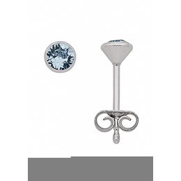 Adelia&acute;s Paar Ohrstecker ADELIA&acute;S "925 Silber Ohrringe Ohrstecker mit Zirkonia &Oslash; 3 mm", blau, Ohrringe, Damen, Silber 925 (Sterlingsilber), Paar Ohrstecker