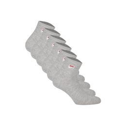 Sneakersocken Fila "Socken 6er Pack", Damen, Gr. 39-42, grau, Obermaterial: 75% Baumwolle CO. 23% Polyester PES. 2% Elasthan EL., Socken Sneakersocken