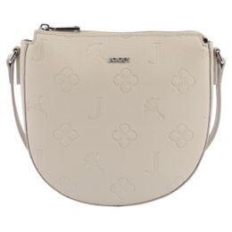 JOOP! Schultertasche JOOP "flora stampa stella shoulderbag svz", Damen, Gr. B/H/T: 22cm x 21cm x 5,5cm, beige (pelican), Polyester, Taschen Schultertasche, Handtasche Damen Umh&auml;ngetasche Tasche Damen