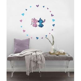 Wandtattoo Komar "Stitch and Angel Cutie - Gr&ouml;&szlig;e 50 x 70 cm", bunt, Disney, Folie, Wandtattoos, Wandtattoo, selbstklebend, Wandsticker, Kinderzimmer