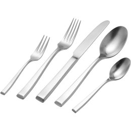 Besteck-Set Hanseatic "PREMIUM", silberfarben, 30 Stk., Edelstahl 18/10, Essbesteck-Sets, Besteck-Set, verst&auml;rktes Material und trapezf&ouml;rmiges Design am Griffende