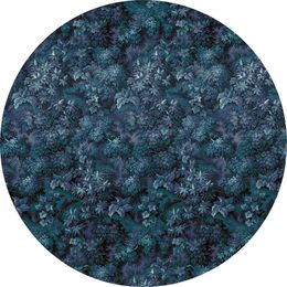 Vliestapete Komar "Vlies selbstklebend - Azul - Gr&ouml;&szlig;e 125 x 125 cm", blau (blau, wei&szlig;), B:125m L:125m, Vlies, Tapeten, Vliestapete, Wohnzimmer, Schlafzimmer