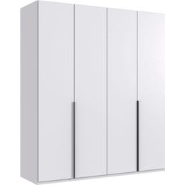 Kleiderschrank wimex "Mugano,in 5 Breiten,2 H&ouml;hen,2 Tiefen, viele Farben, Made in Germany", wei&szlig;, griffe schwarz, B:180cm H:208cm T:58cm, Holzwerkstoff, Schr&auml;nke, Kleiderschrank, mit langen Griffen aus Metall, mit oder ohne Spiegel