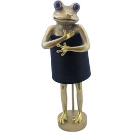 AM Design Tischleuchte "Frosch", gold (goldfarben, schwarz), H: 43,5cm, 1 Stk., Leuchten, Dekolicht, Tischleuchte