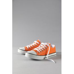 Sneaker ANISTON SHOES, Damen, Gr. 37 (4,5), orange, Textil, Schuhe Sneaker, Freizeitschuh, Schn&uuml;rschuh - NEUE KOLLEKTION, Topseller