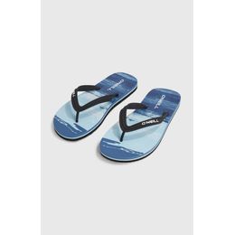 O`Neill Zehentrenner O'NEILL "PROFILE GRAPHIC SANDALS", Herren, Gr. 46, blau (blau melted texture), Synthetik, Schuhe Zehentrenner
