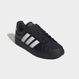 Sneaker adidas Sportswear "STREETTALK", Herren, Gr. 42, core schwarz, ftwr wei&szlig;, matte gold, Synthetik, Schuhe Sneaker, inspiriert vom Design des adidas Superstar