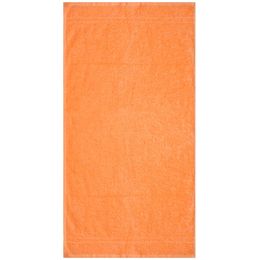 Badet&uuml;cher Dyckhoff "Kristall", orange (terra), B:70cm L:140cm, Frottier, Obermaterial: 100% Baumwolle, Handt&uuml;cher, Badet&uuml;cher, mit Bord&uuml;ren