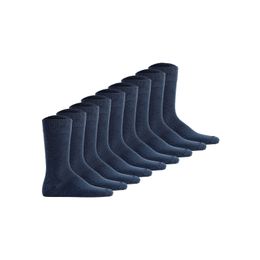 Sneakersocken Hudson "Socken SIMPLY&sup3; 3-PACK 9er Pack", Damen, Gr. 35-38, blau (blau meliert), Obermaterial: 80% Baumwolle CO. 18% Polyamid PA. 2% Elasthan EL., Socken Sneakersocken