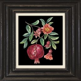 Leinwandbild queence "Granatapfel", rot (farbe bild(er): rot), B:40cm H:40cm T:2cm, Canvas, Holzrahmen, Bilder, Leinwandbild, Premium-Leinwandstoff, Handarbeit aus Deutschland, 40x40cm