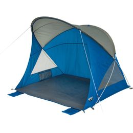 Strandmuschel High Peak "Sevilla", blau (blau, grau), Zelte, B/H/L: 160cm x 130cm x 130cm, Strandmuschel, B:160cm H:130cm L:130cm