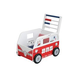 Lauflernwagen Roba "Teddy College", bunt, Lauflernhilfen, KinderB:34cm H:54cm T:55cm, Holz, Lauflernwagen, B:34cm H:54cm T:55cm