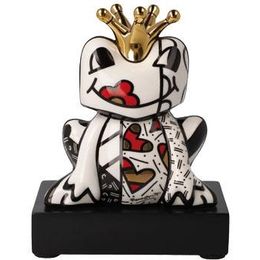 Dekofigur Goebel "Romero BRITTO - Golden Prince", bunt, B:7,5cm H:14,5cm T:11,5cm, Porzellan, Dekofiguren, Dekofigur, Sammelfigur, Tierfigur