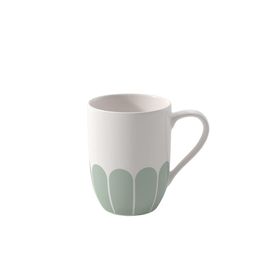 Villeroy & Boch Becher VILLEROY & BOCH "Henkelbecher Fleur Couleur 290 ml", gr&uuml;n (vert), 1 tlg., Porzellan, Trinkgef&auml;&szlig;e, Becher