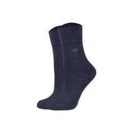 JOOP! Kurzsocken JOOP "Socken Women for your daily glam cotton Socks 1p 2er Pack", Damen, Gr. 39-42, blau (dunkelblau), Obermaterial: 88% Baumwolle CO. 9% Polyamid PA. 3% Elasthan EL., Socken Kurzsocken