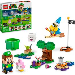 Konstruktionsspielsteine Lego "Abenteuer mit dem interaktiven Lego Luigi&trade; (71440), Lego Super Mario", bunt, Spielbausteine, Kinder, Kunststoff, Konstruktionsspielsteine, Made in Europe