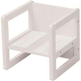 Stuhl Roba "Sitzhocker, wei&szlig;", wei&szlig;, St&uuml;hle, Kinder, B/H/T: 30cm x 30cm x 30cm, Stuhl, f&uuml;r Kinder, B:30cm H:30cm T:30cm