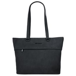 Shopper Betty Barclay, Damen, Gr. B/H/T: 30cm x 30cm x 8cm onesize, blau (dunkelblau), Polyurethan (PU), unifarben, Taschen Shopper