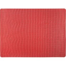 Platzset stuco "Orinoco", rot, B:32cm L:42cm, Obermaterial: 82% PVC, 18% Polyester, Platzsets, Platzset